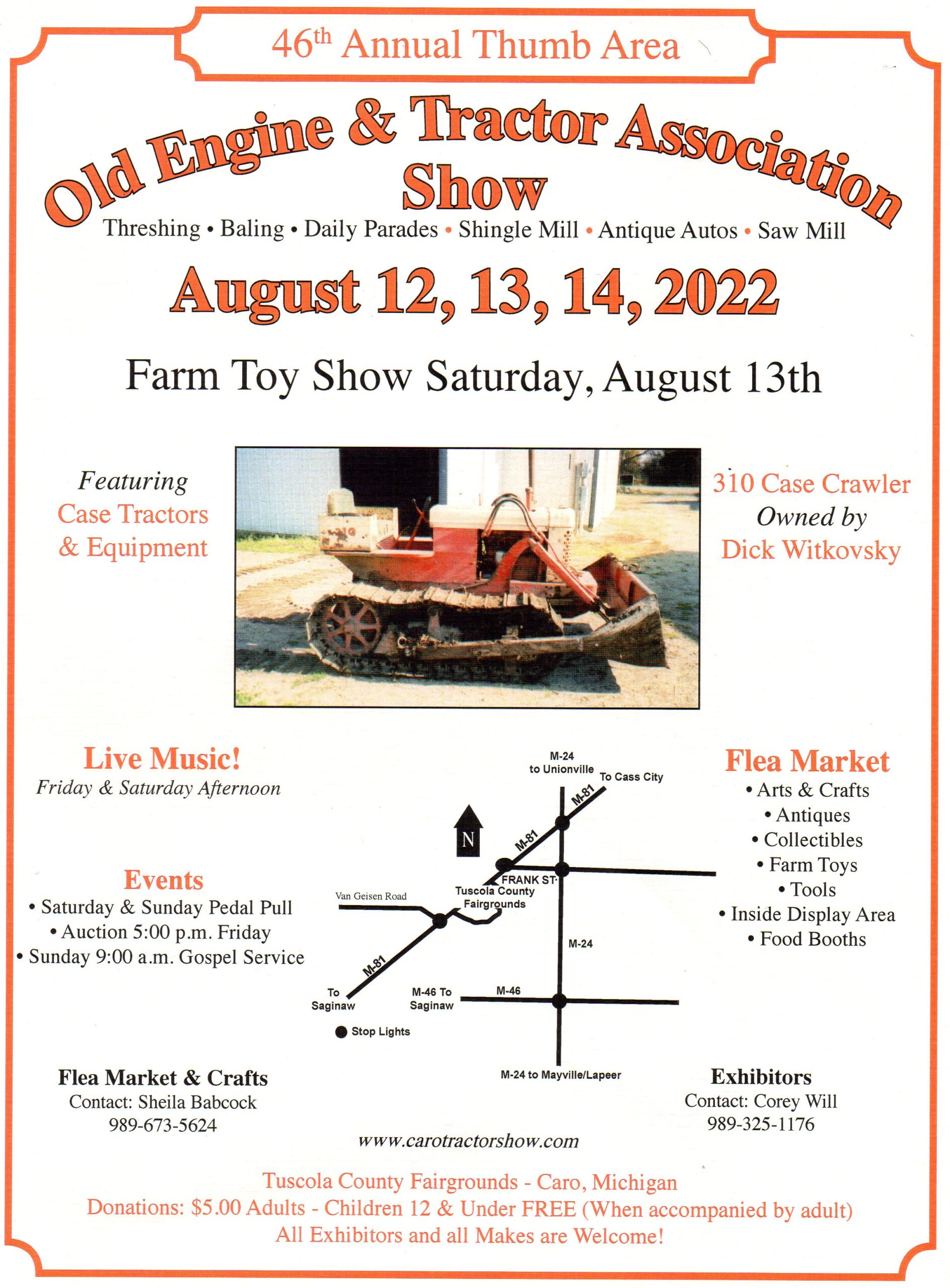 Tractor Show Aug 12-14, 2022